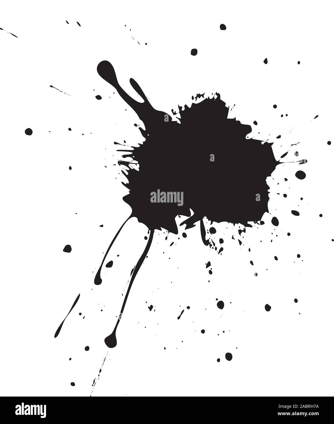 Abstract grunge black splatter on white background Stock Vector Image ...