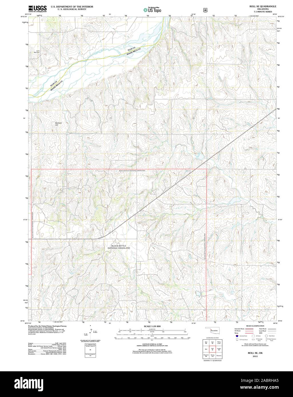 Roll oklahoma map hi-res stock photography and images - Alamy