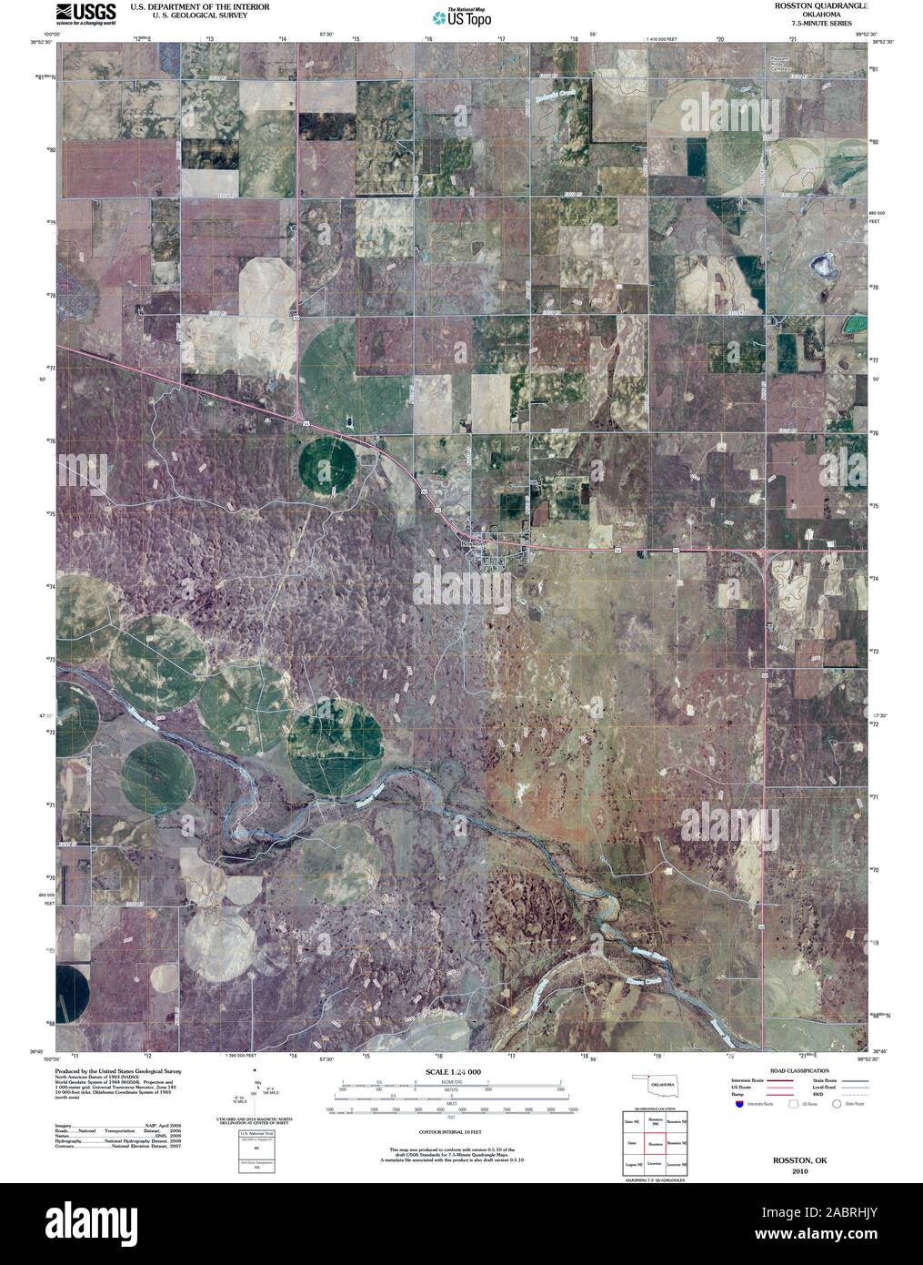 Map of rosston hi-res stock photography and images - Alamy