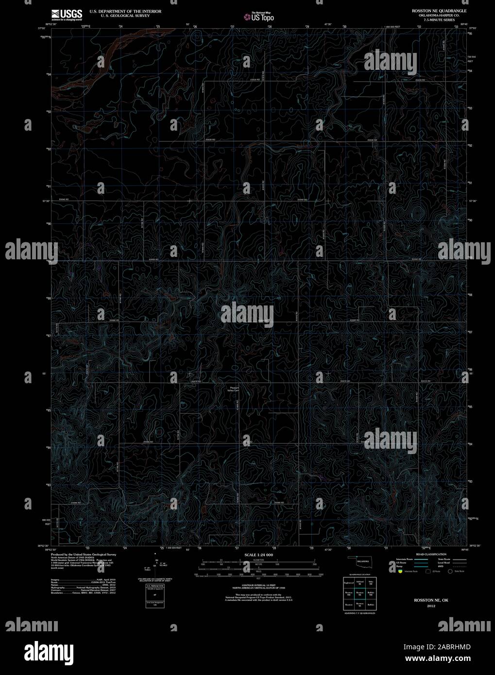 Map of rosston hi-res stock photography and images - Alamy