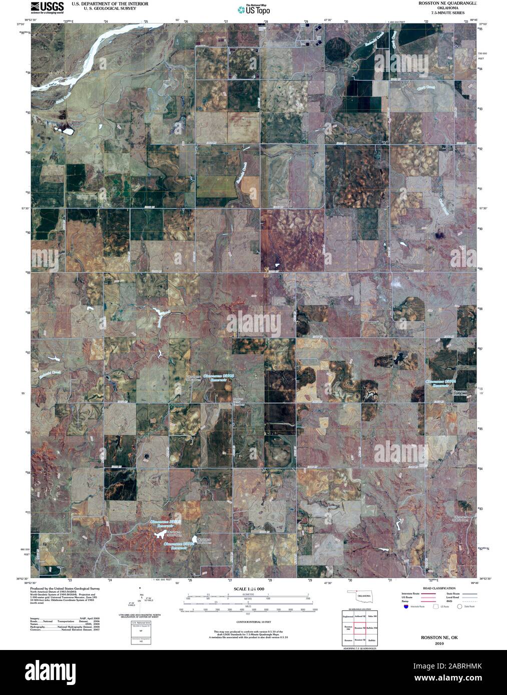 Map of rosston hi-res stock photography and images - Alamy