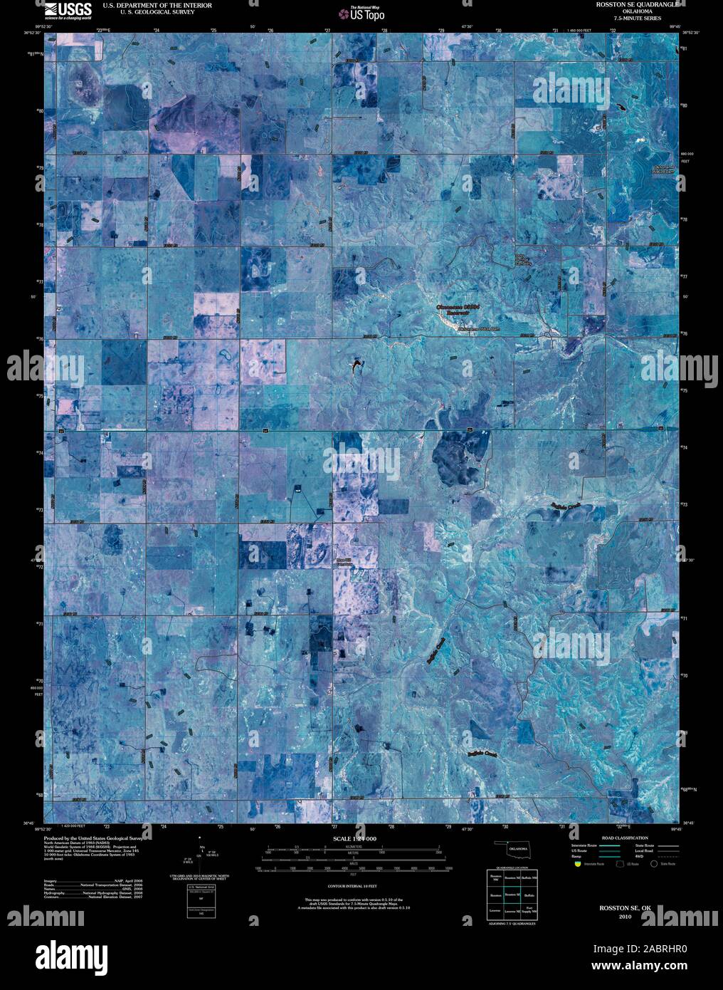 Map of rosston hi-res stock photography and images - Alamy