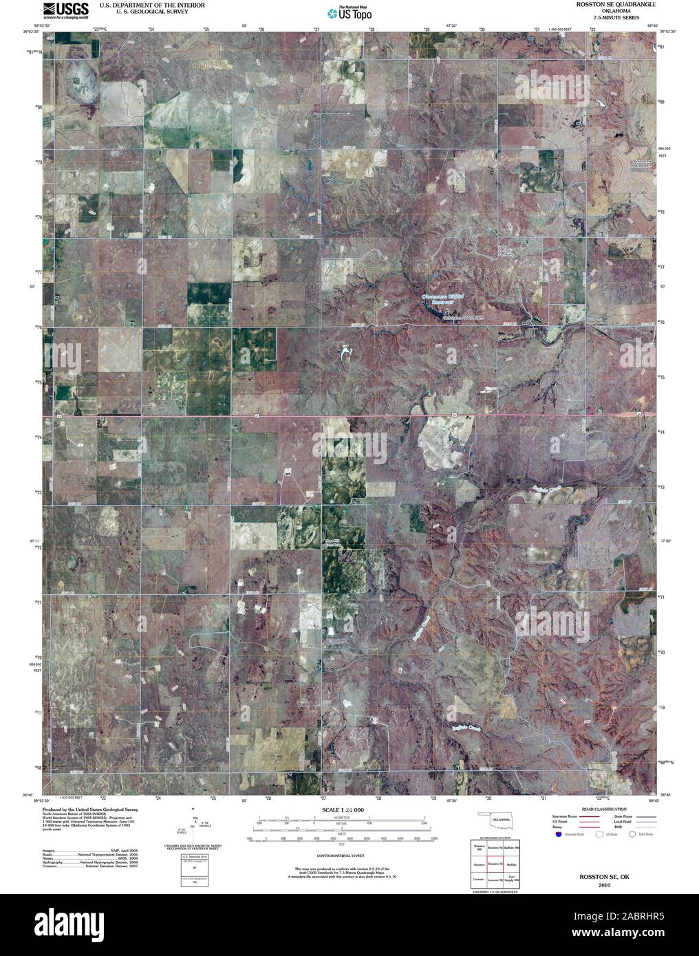 Map of rosston hi-res stock photography and images - Alamy