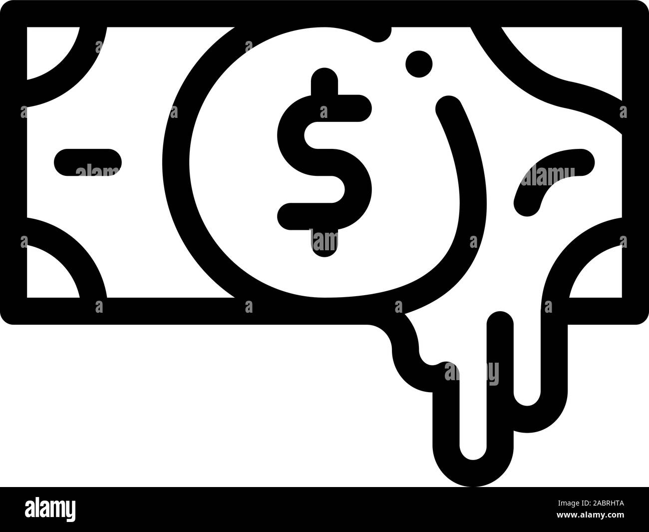 Exposing Fake Money Icon Vector Outline Illustration Stock Vector Image ...