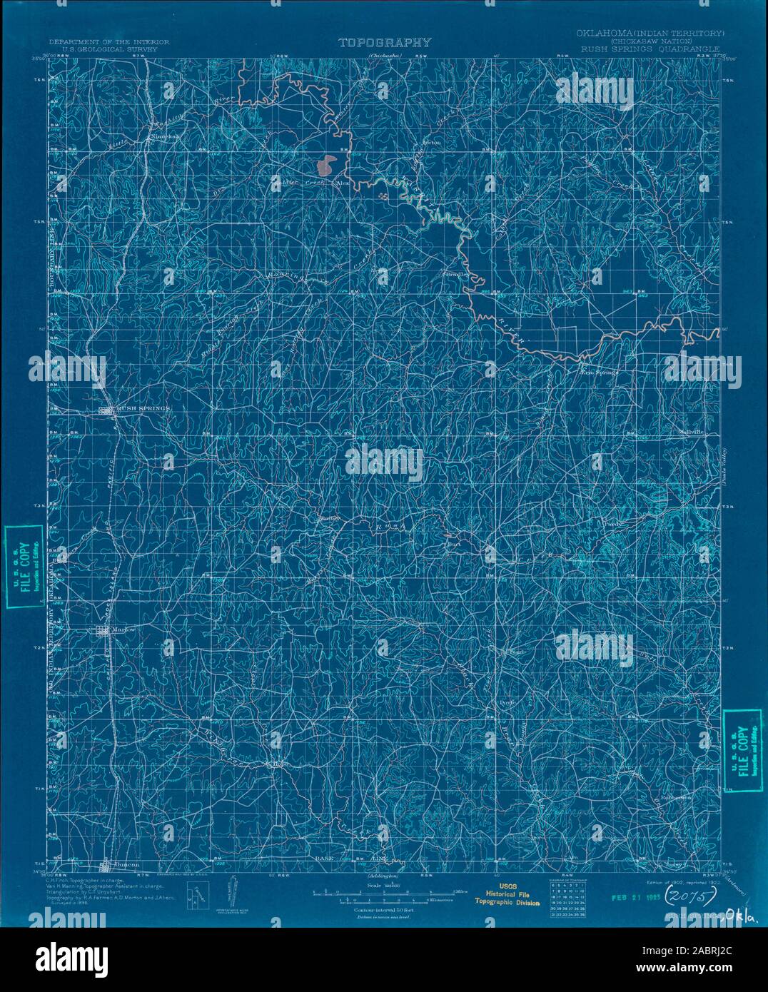 Map of rush springs hi-res stock photography and images - Alamy