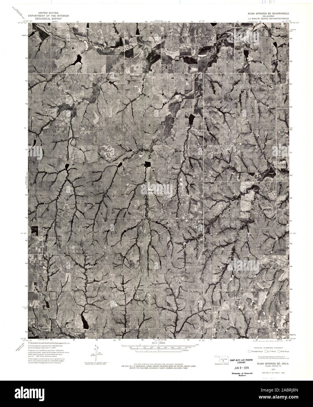 Map of rush springs hi-res stock photography and images - Alamy