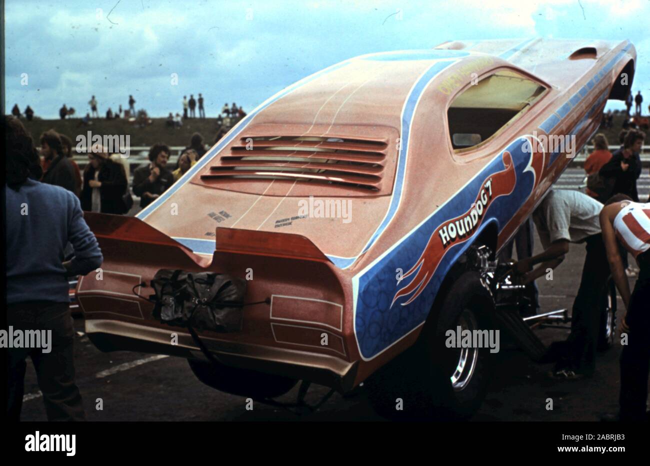 Santa pod race track stardust driven by don schumacher hi-res stock ...