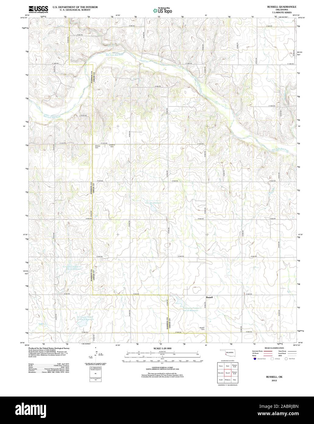Map of russell Cut Out Stock Images & Pictures - Alamy