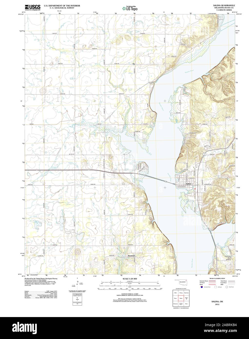 Salina map hi-res stock photography and images - Alamy