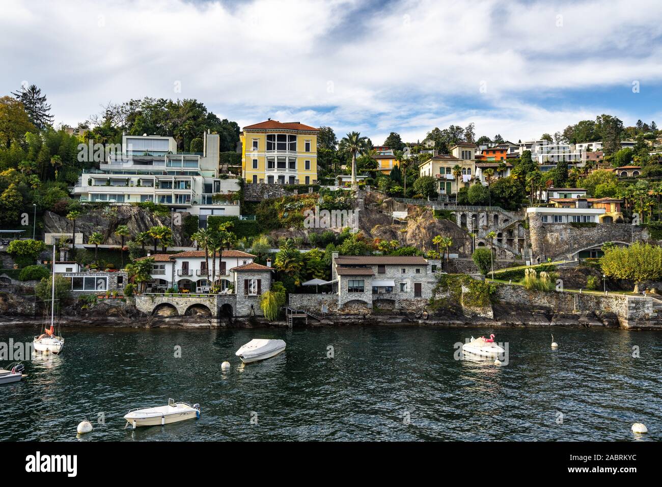 Luxury villas in Ascona on the shores of Lake Maggiore, Canton Ticino ...