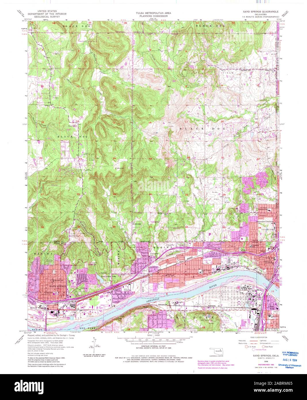 Map of sand springs hi-res stock photography and images - Alamy