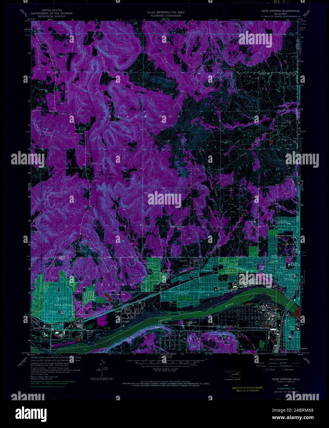 Map of sand springs hi-res stock photography and images - Alamy