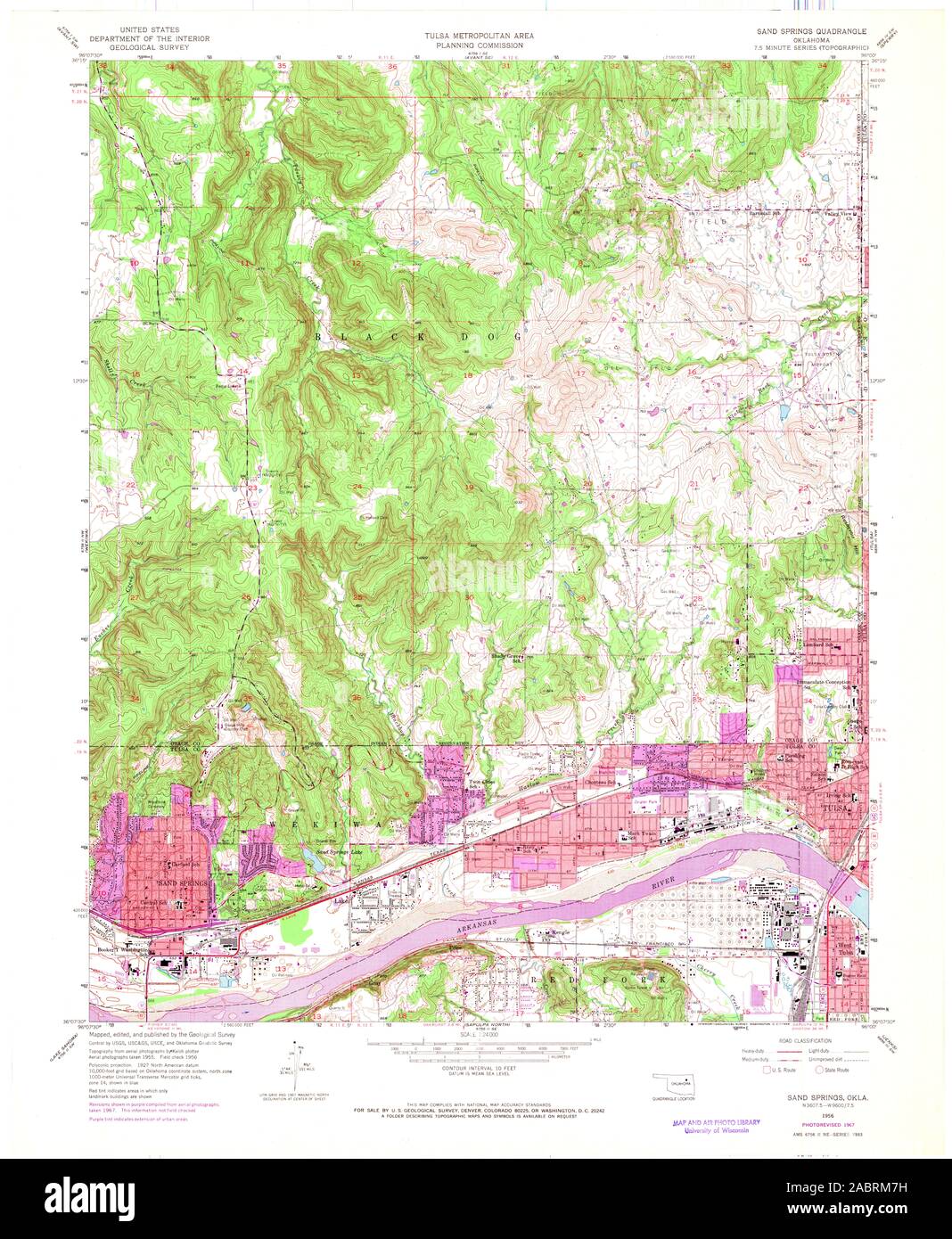 Map of sand springs hi-res stock photography and images - Alamy