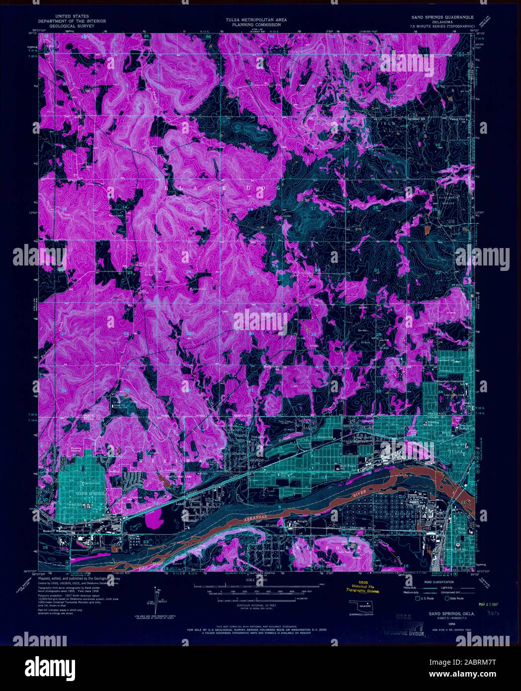 Map of sand springs hi-res stock photography and images - Alamy