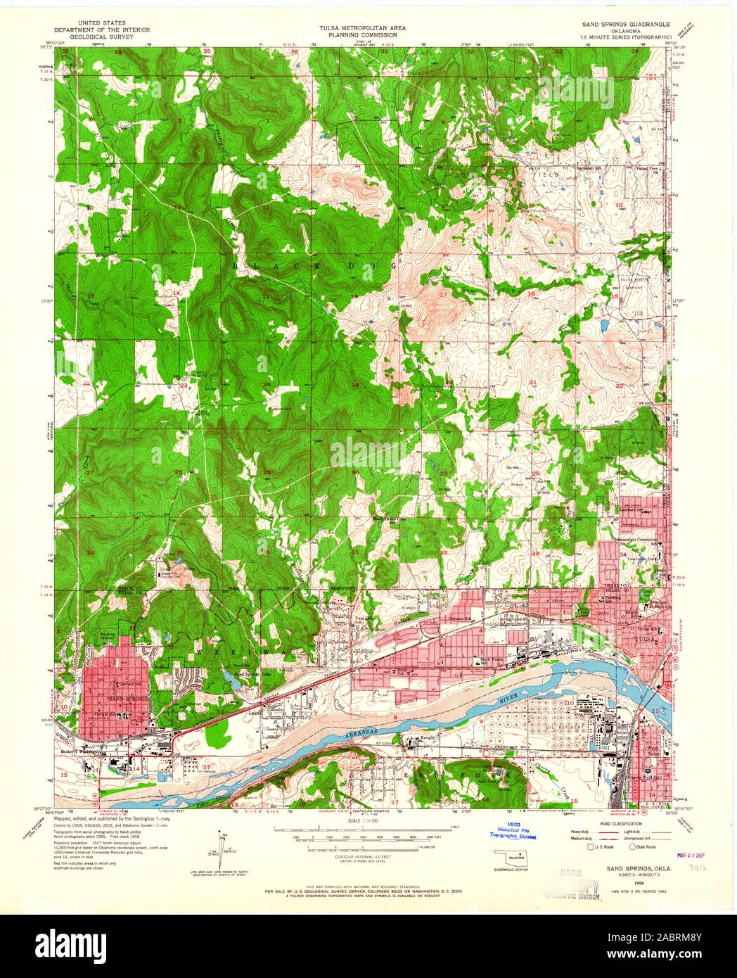 Map of sand springs hi-res stock photography and images - Alamy