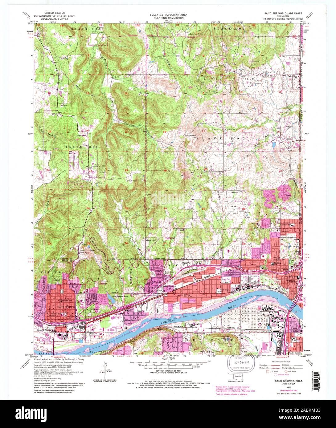 Map of sand springs hi-res stock photography and images - Alamy