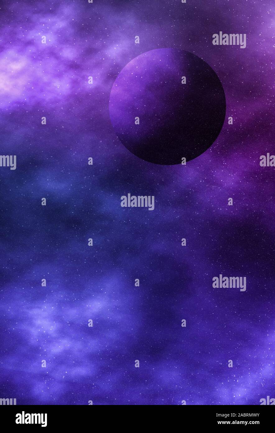 Discovery in astronomy, cosmic abstract and future technology concept ...