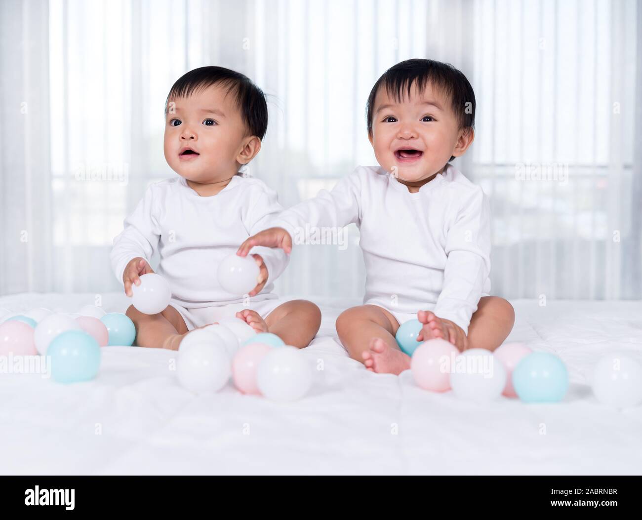 Cute Korean Twin Babies