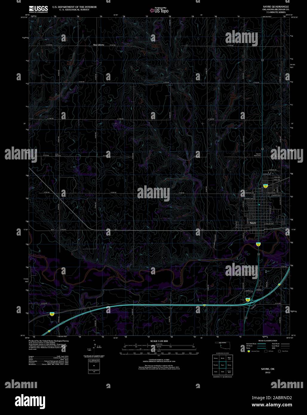 Map of sayre hi-res stock photography and images - Alamy