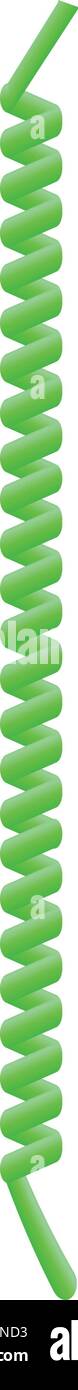 Green cable icon. Cartoon of green cable vector icon for web design ...