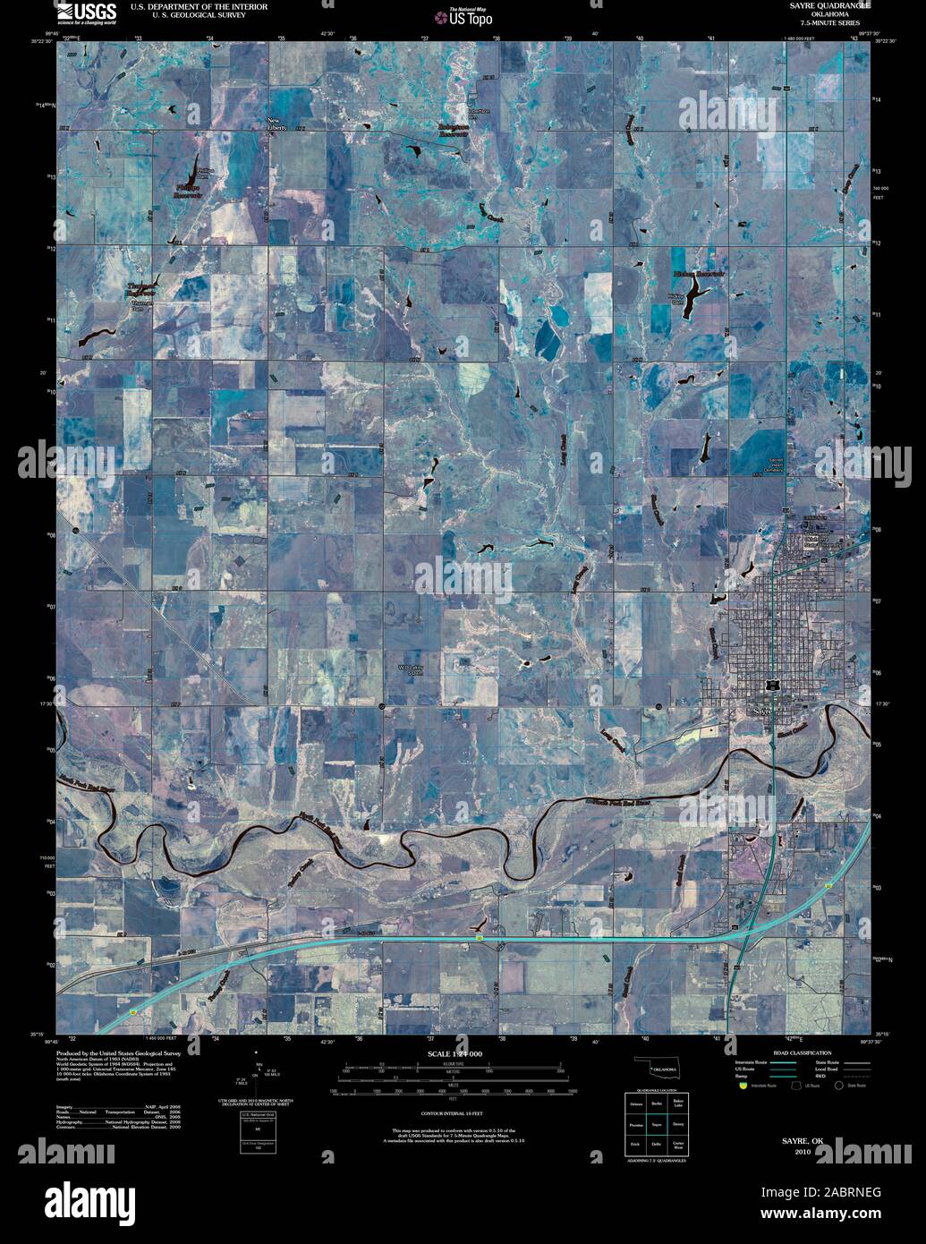 Map of sayre hi-res stock photography and images - Alamy