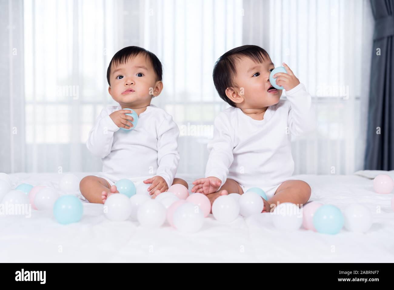 Cute Korean Twin Baby