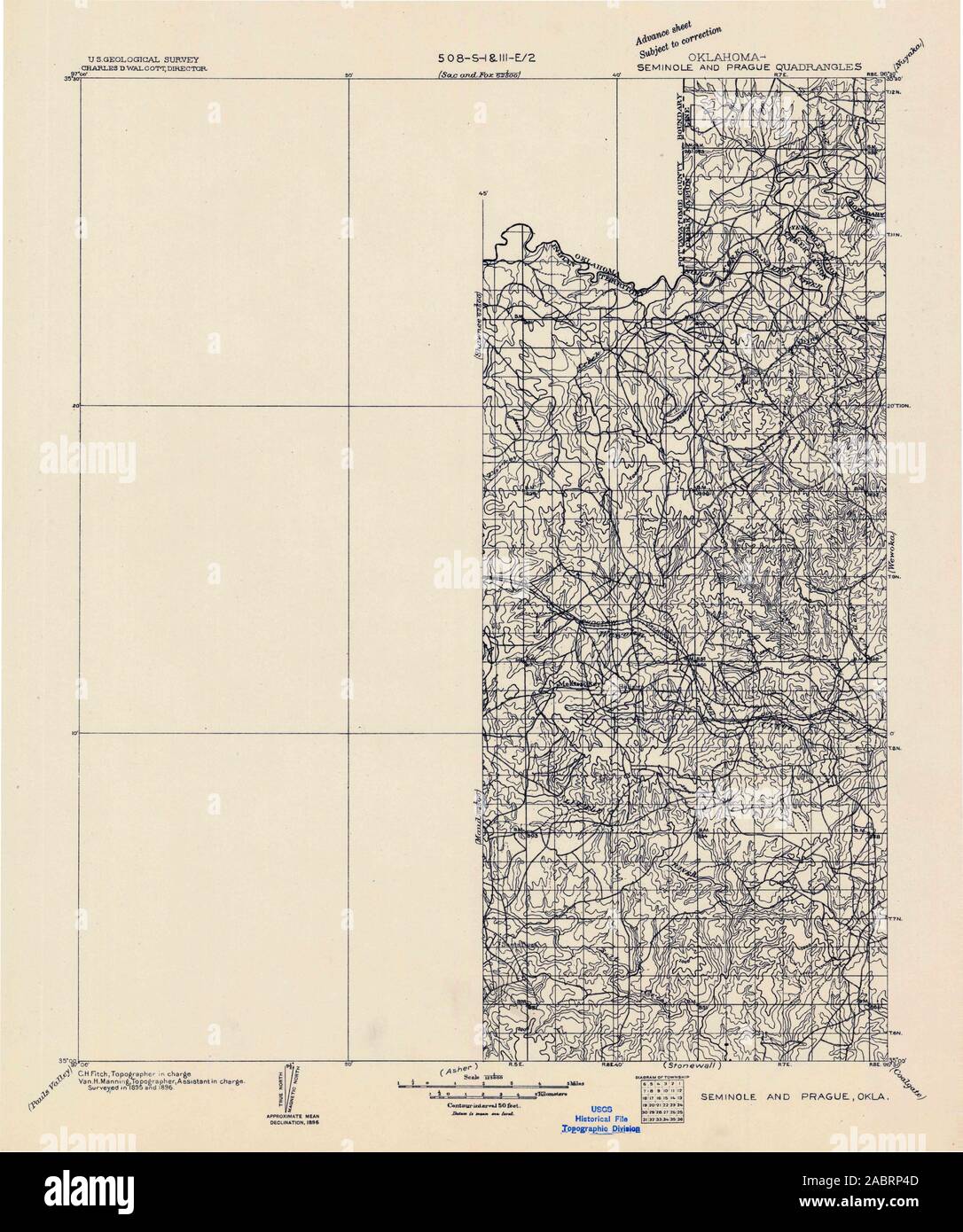 Map of seminole oklahoma hi-res stock photography and images - Alamy
