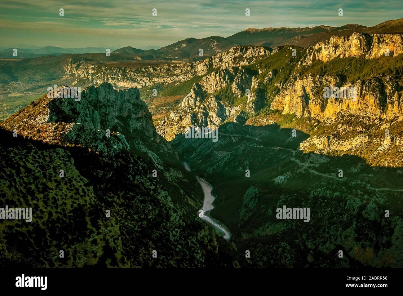 Verdon gorge aerial hi-res stock photography and images - Alamy
