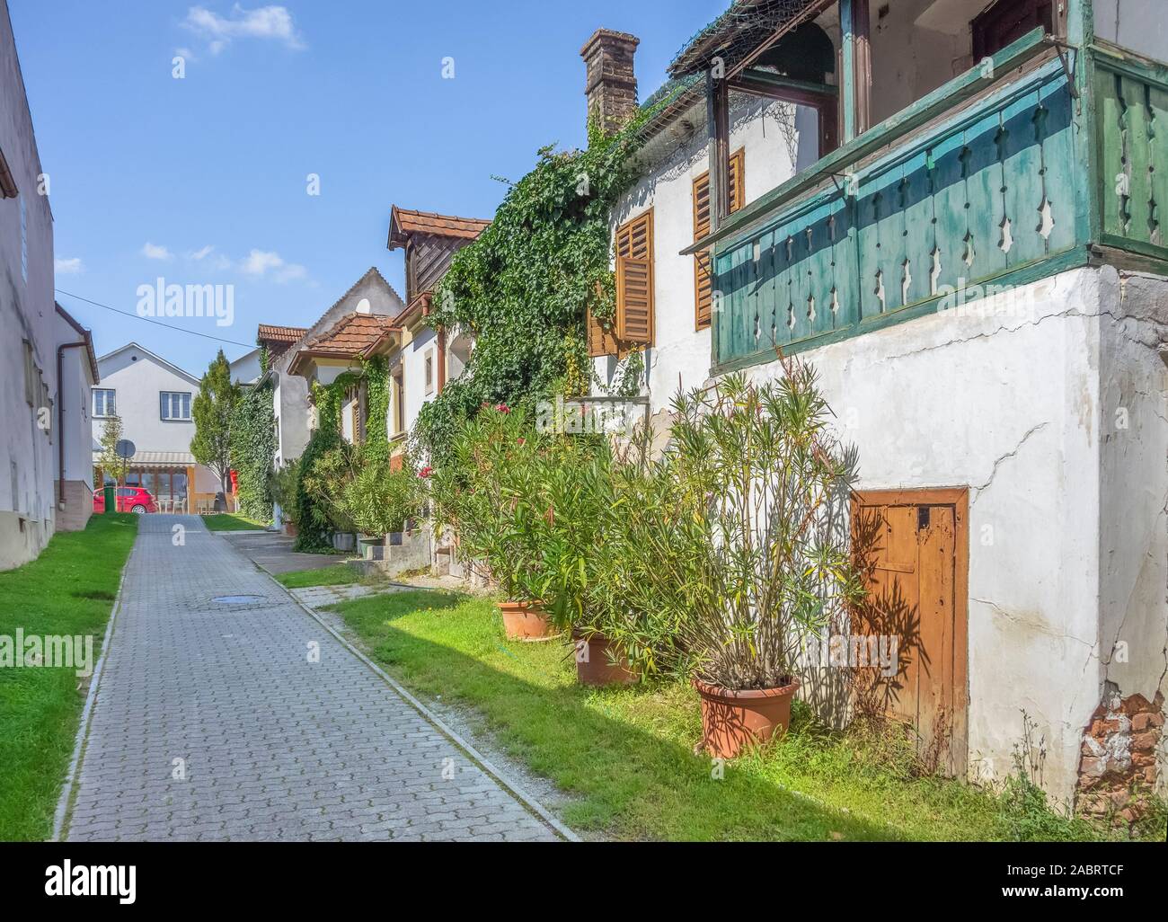 idyllic town named Mörbisch am See, located at the Lake Neusiedl in the ...