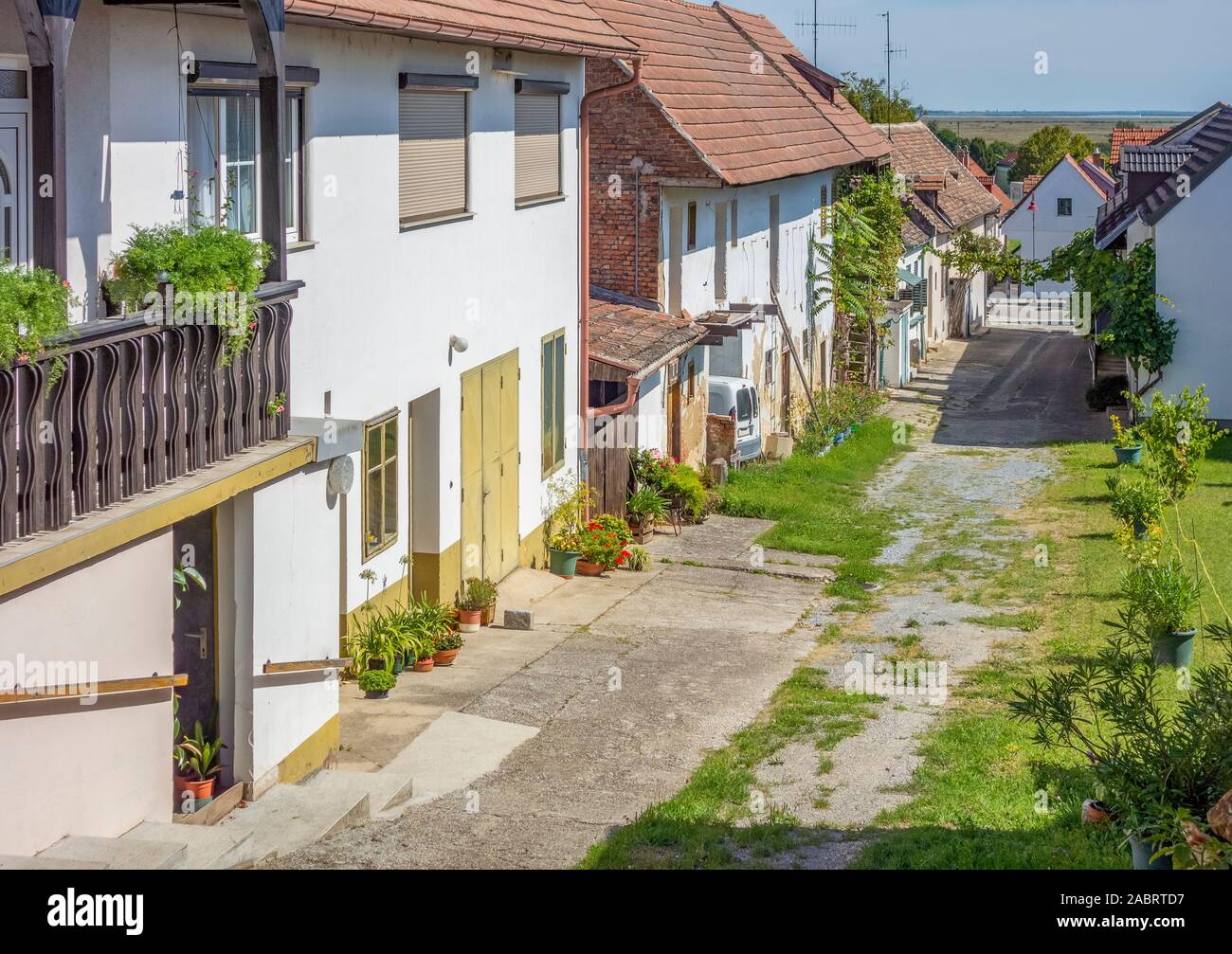 idyllic town named Mörbisch am See, located at the Lake Neusiedl in the ...