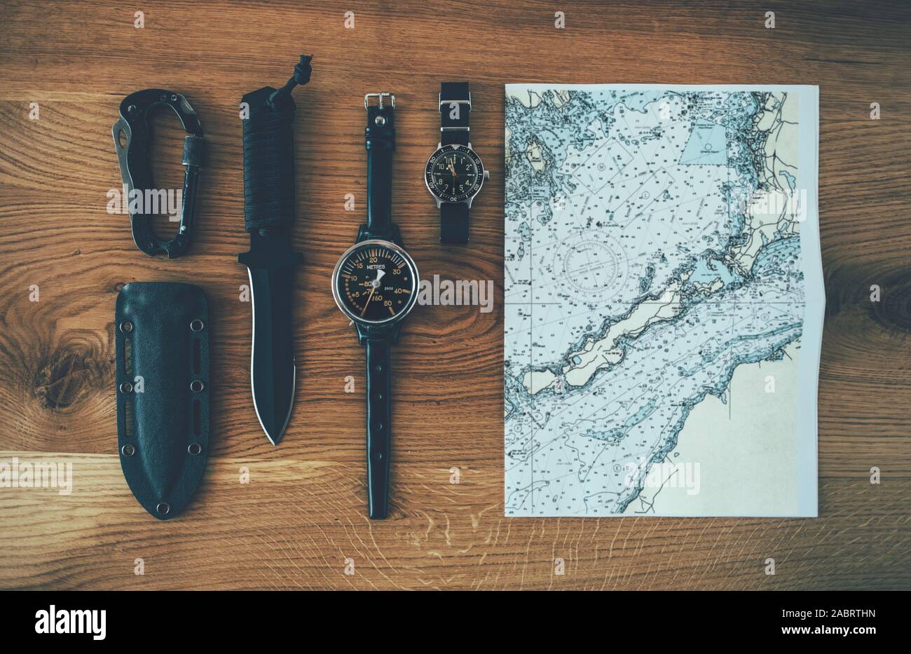 Nautical chart background hi-res stock photography and images - Alamy