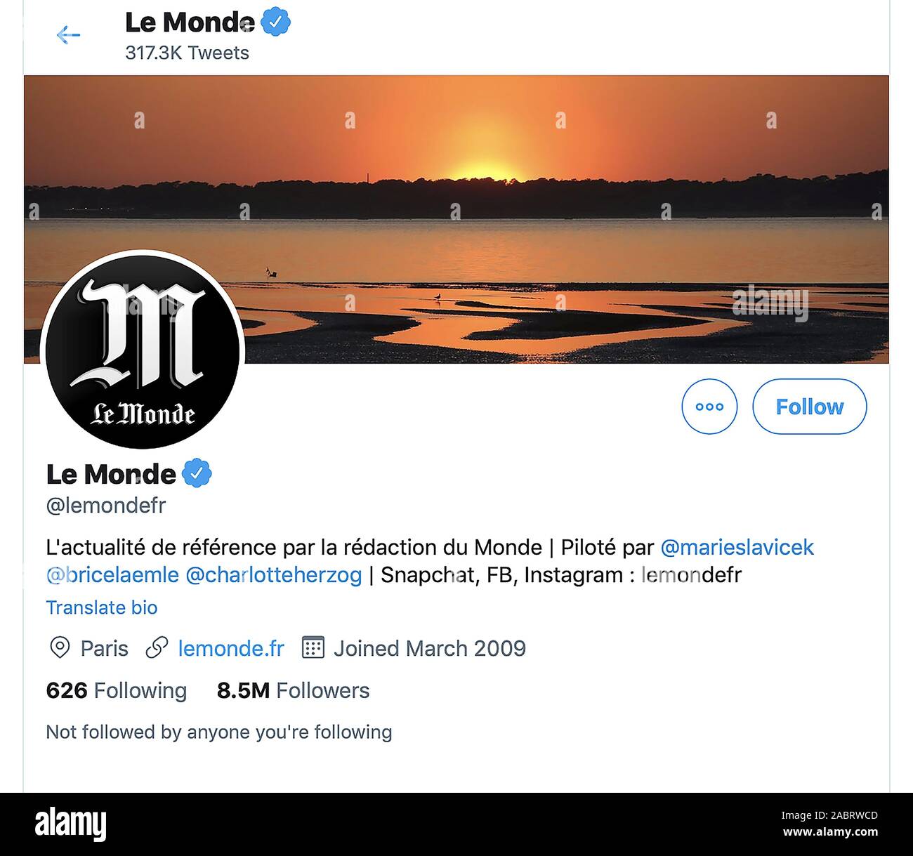 Le monde french news website hi-res stock photography and images - Alamy