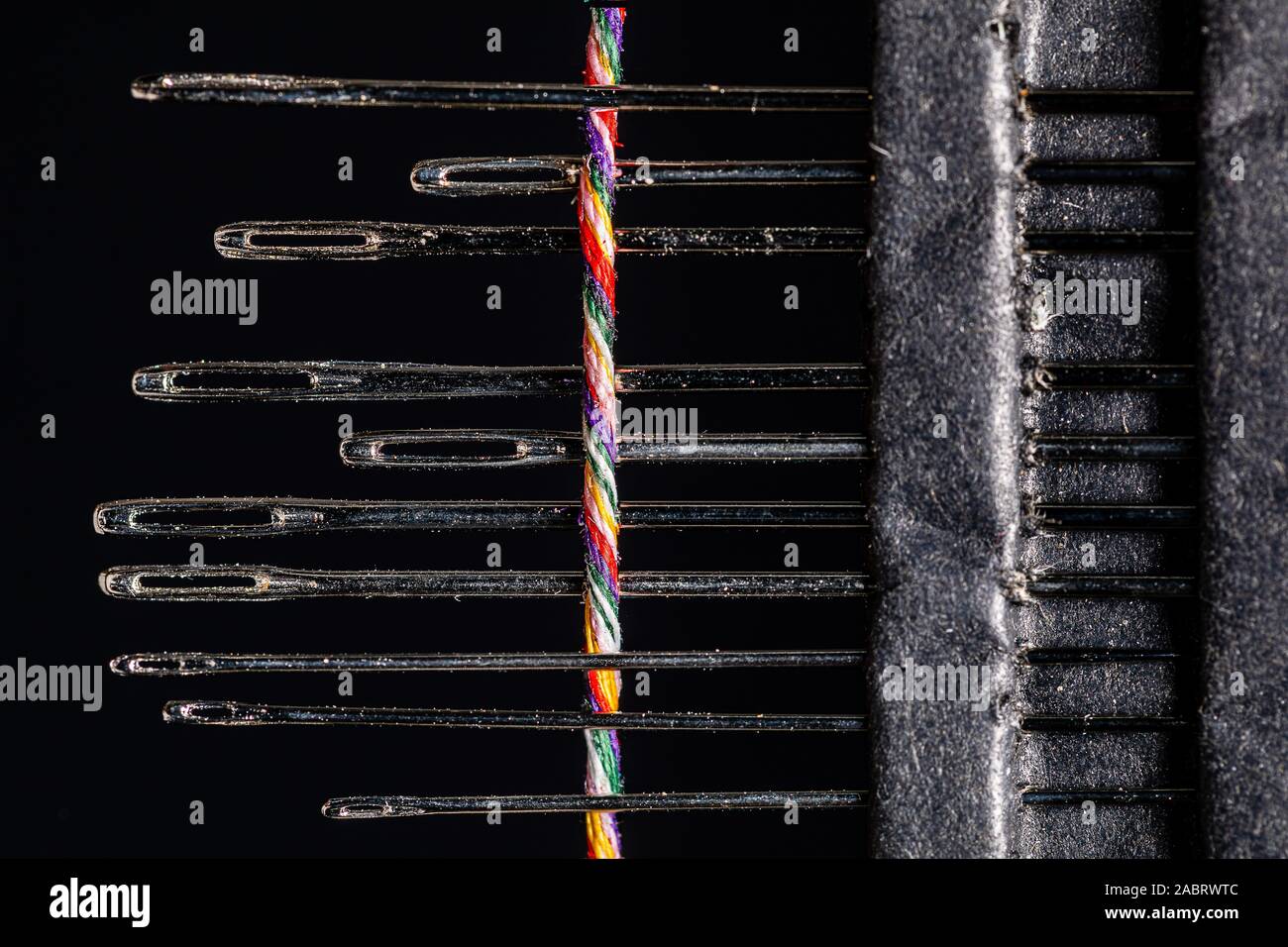 Various sized needles hi-res stock photography and images - Alamy