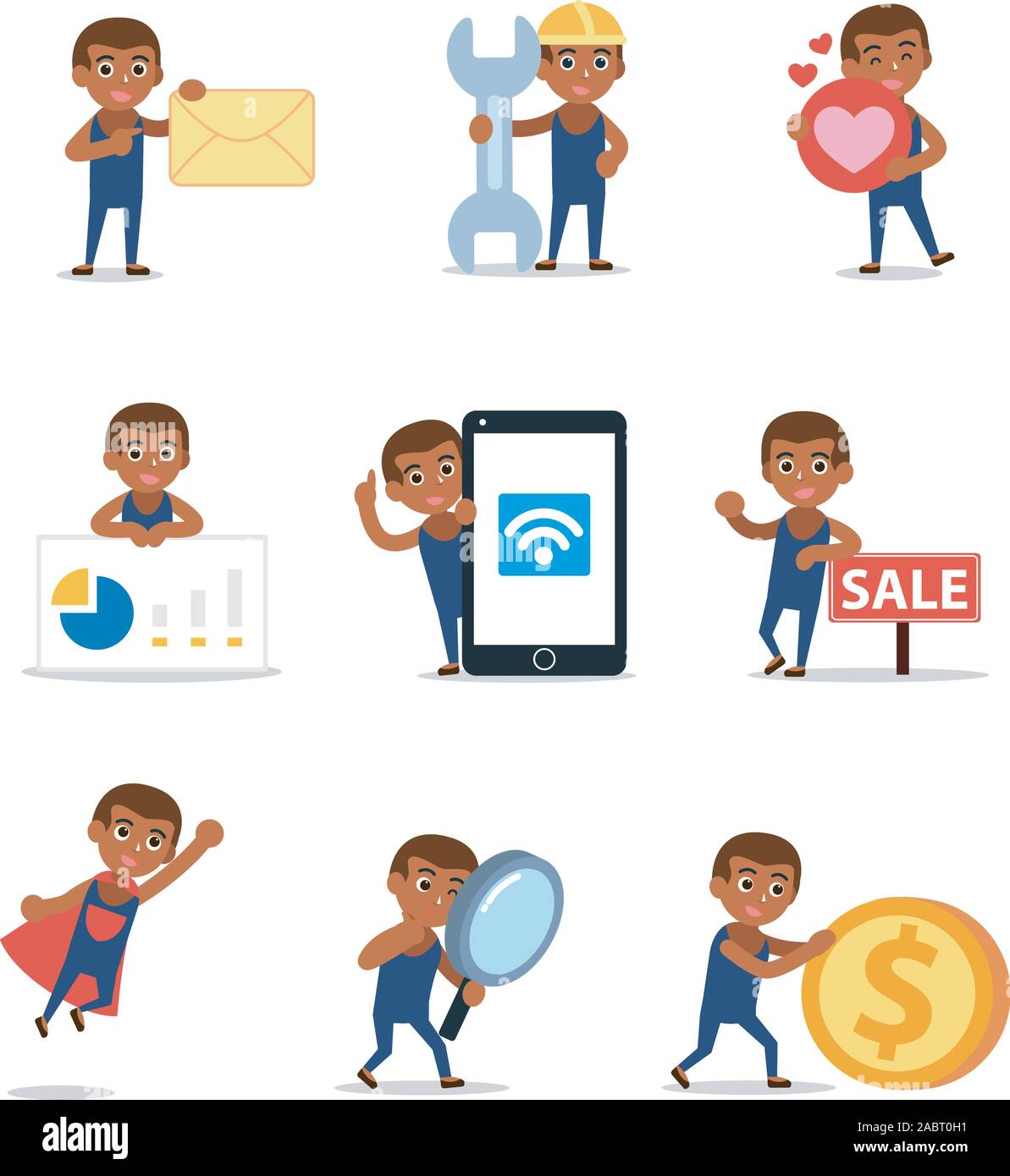 Set of character dancing ballerina man on stage Stock Vector Image ...