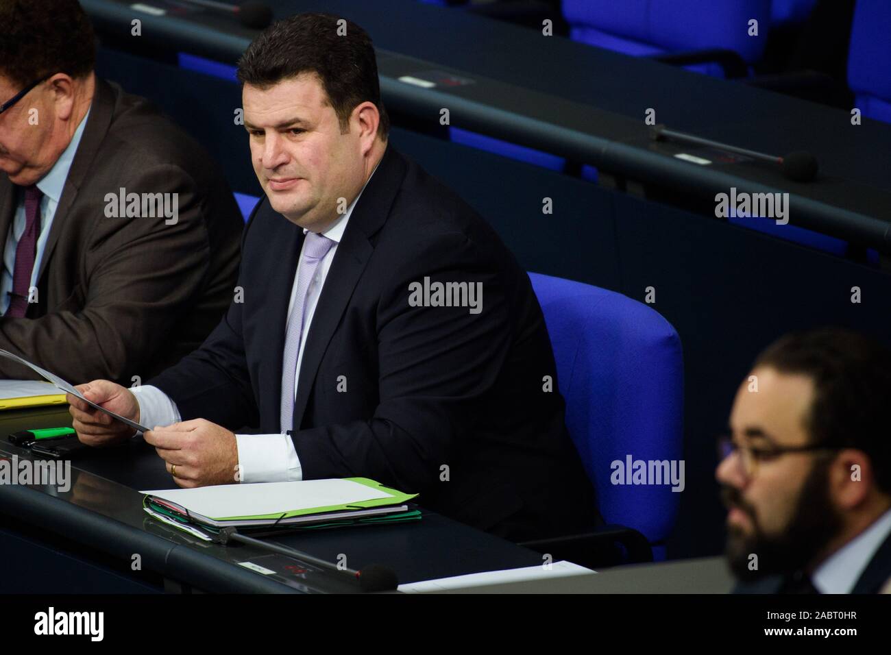 Berlin, Germany. 29th Nov, 2019. Hubertus Heil (SPD), Federal Minister ...