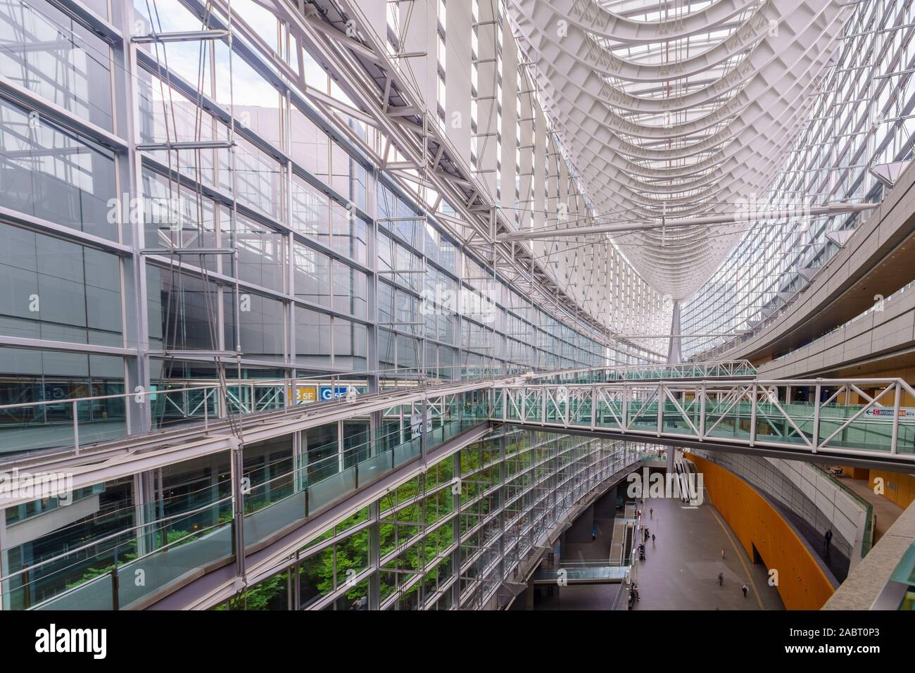 Tokyo, Japan - October 19, 2019: View of the Tokyo International Forum ...