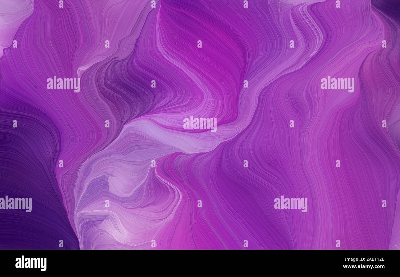 elegant curvy swirl waves background illustration with moderate violet ...