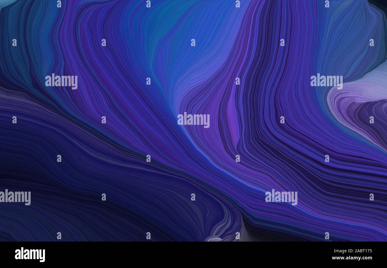 abstract waves design with midnight blue, dark slate blue and slate ...