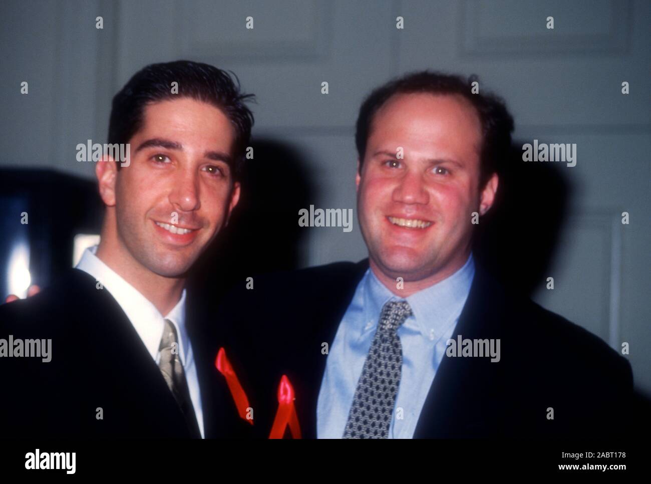 Beverly Hills, California, USA 19th March 1995 Actor David Schwimmer and talent manager Brian ...