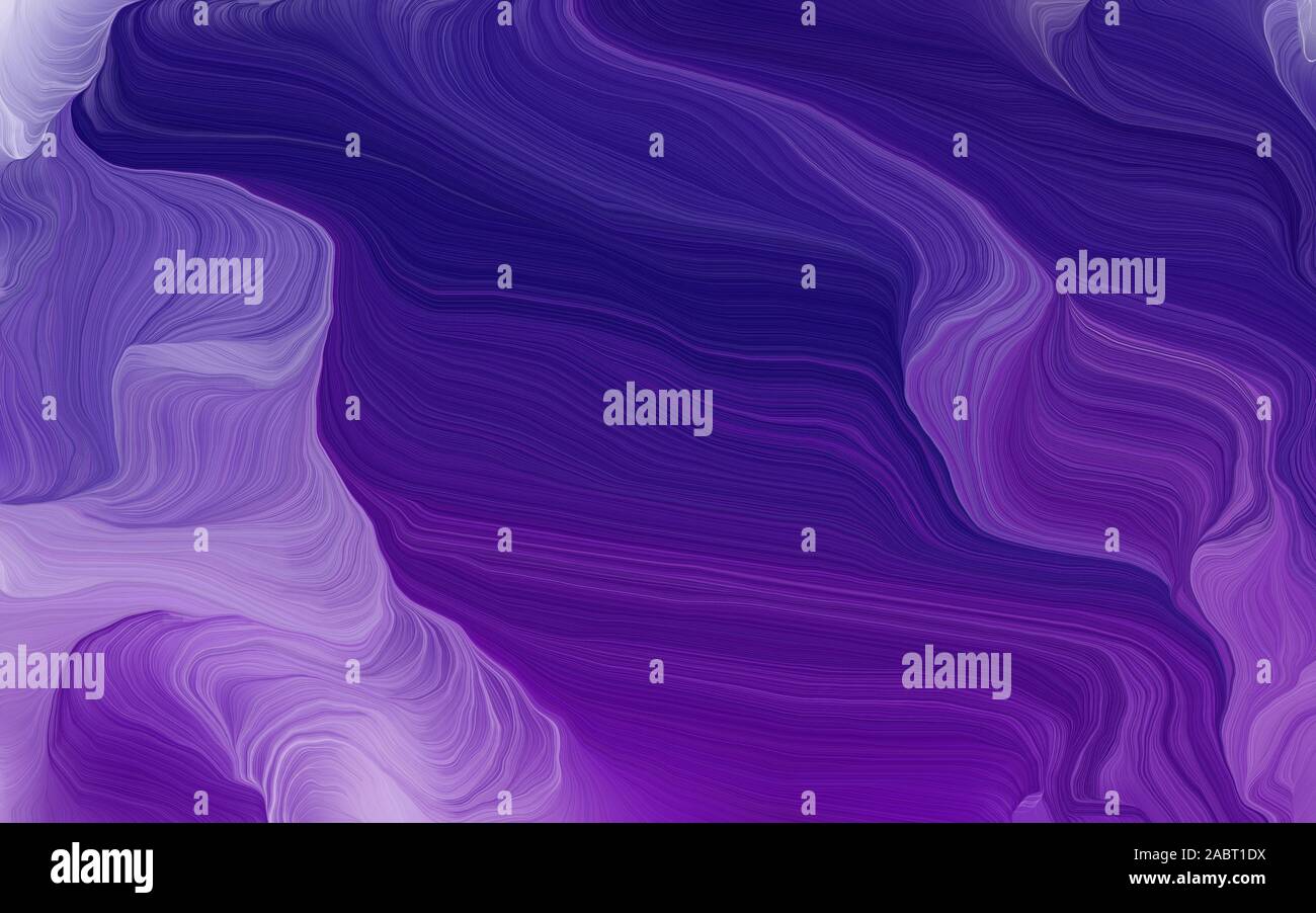 contemporary waves design with indigo, light pastel purple and moderate ...