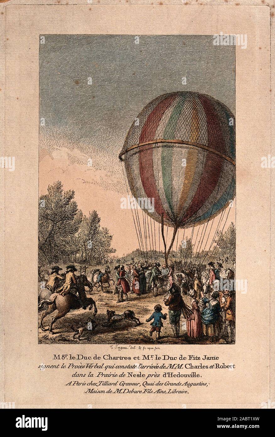 French balloonists hi-res stock photography and images - Alamy