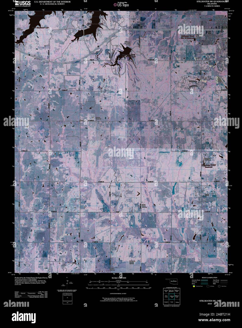 Map of stillwater oklahoma hi-res stock photography and images - Alamy