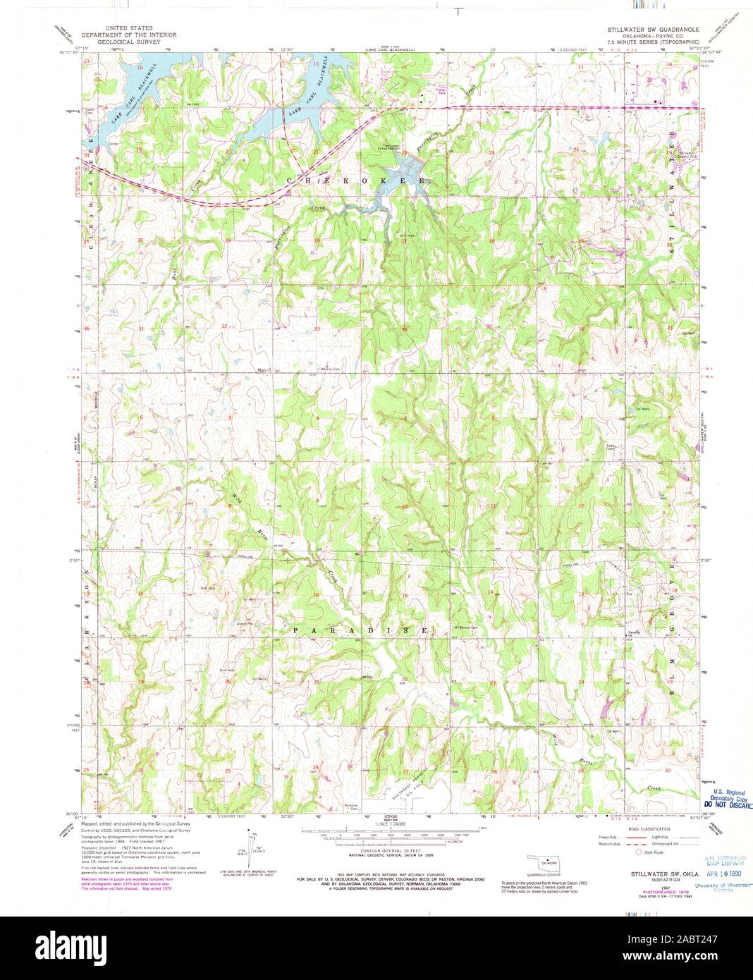 Map of stillwater oklahoma hi-res stock photography and images - Alamy