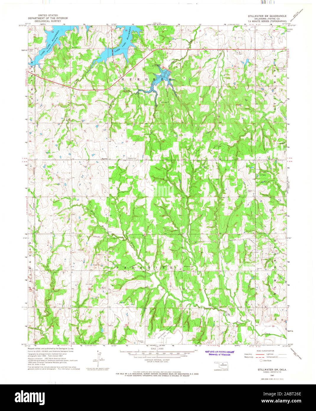 Map of stillwater oklahoma hi-res stock photography and images - Alamy