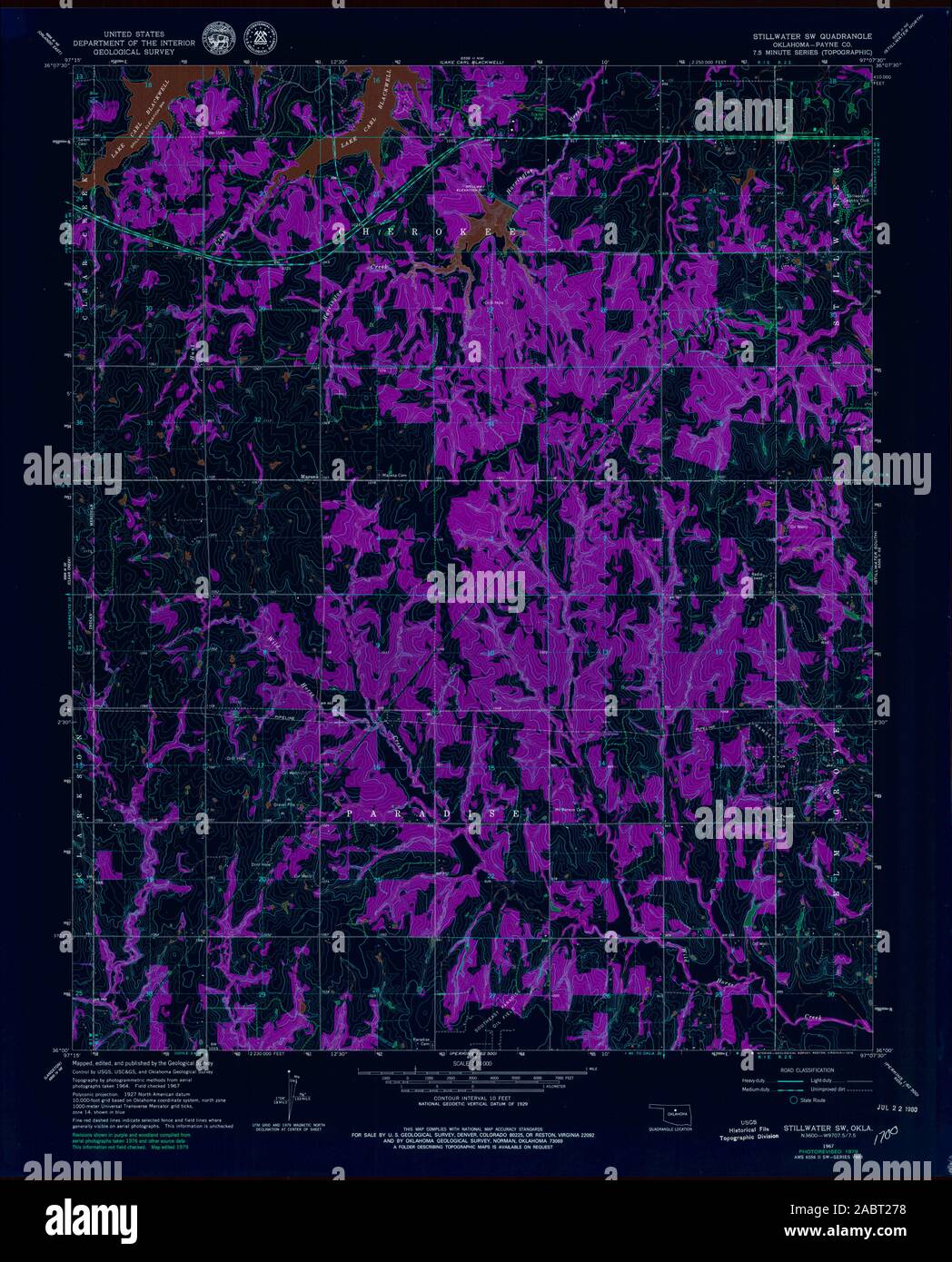 Map of stillwater oklahoma hi-res stock photography and images - Alamy