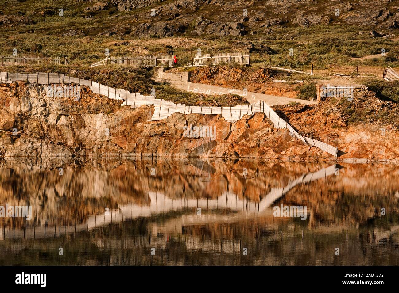 Europe, South West Greenland, Ivittuut, abandoned mining town (for ...
