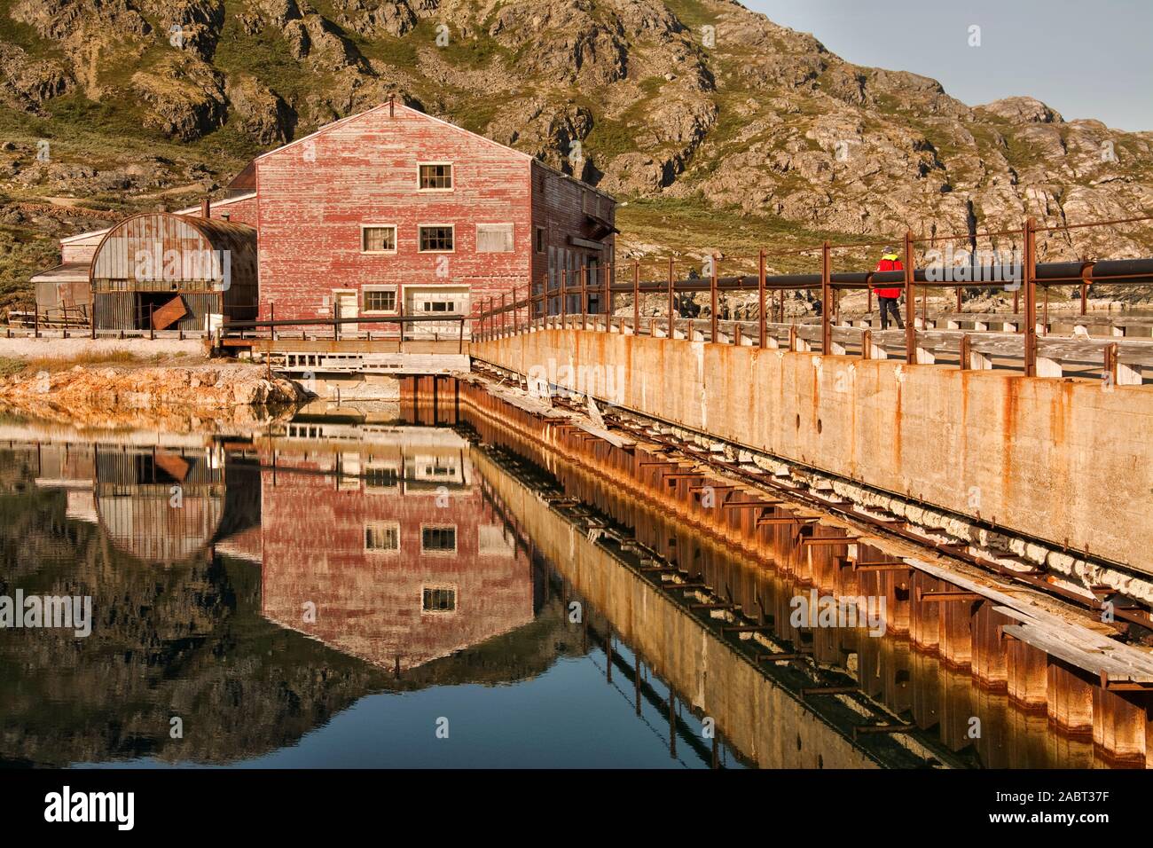 Europe, South West Greenland, Ivittuut, abandoned mining town (for ...