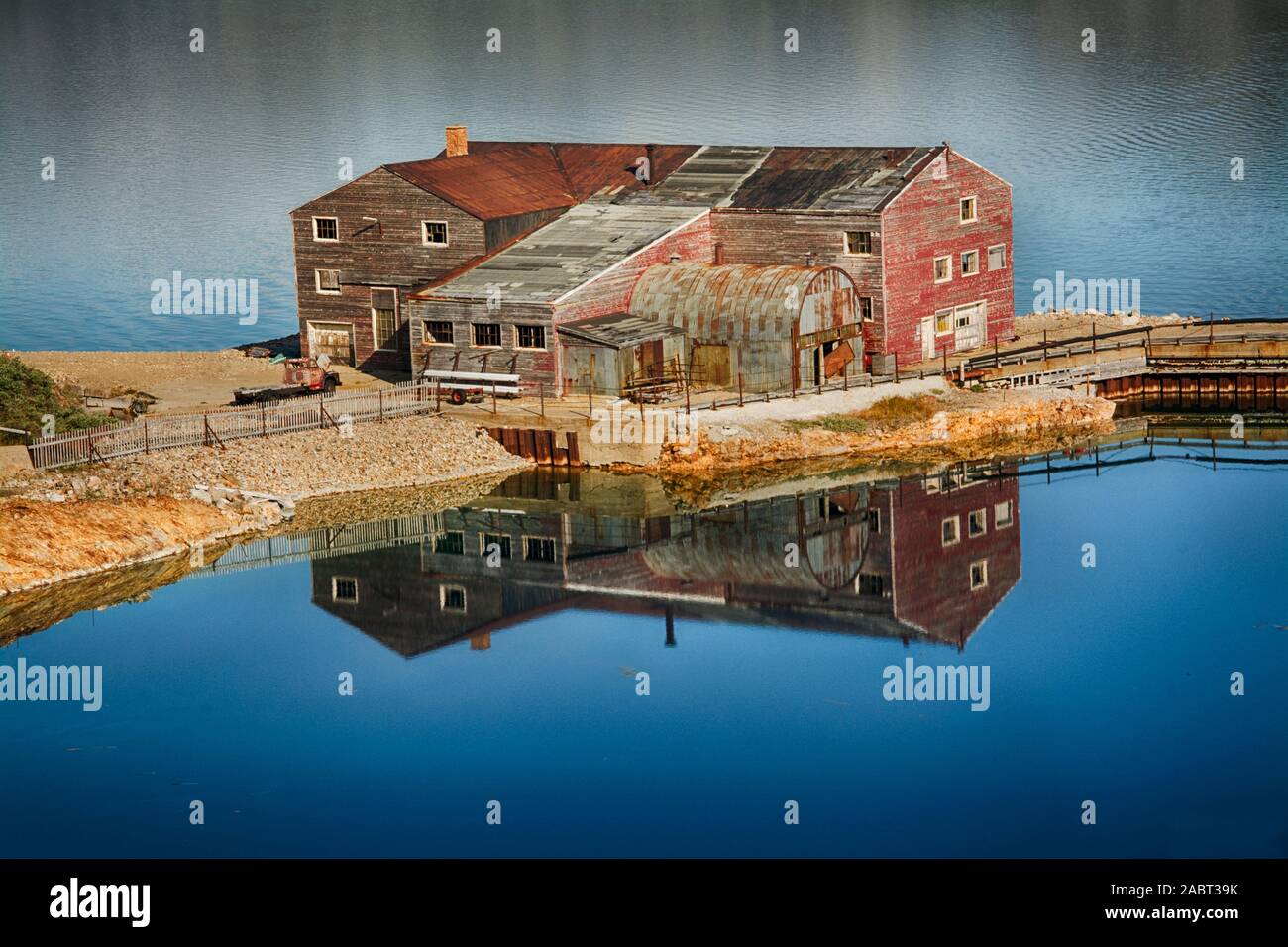 Europe, South West Greenland, Ivittuut, abandoned mining town (for ...