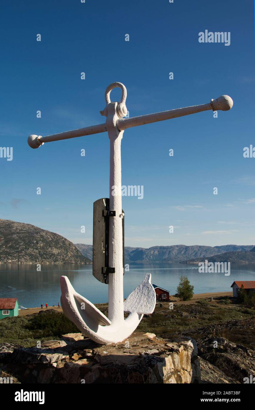 Europe, South West Greenland, Ivittuut, abandoned mining town (for ...