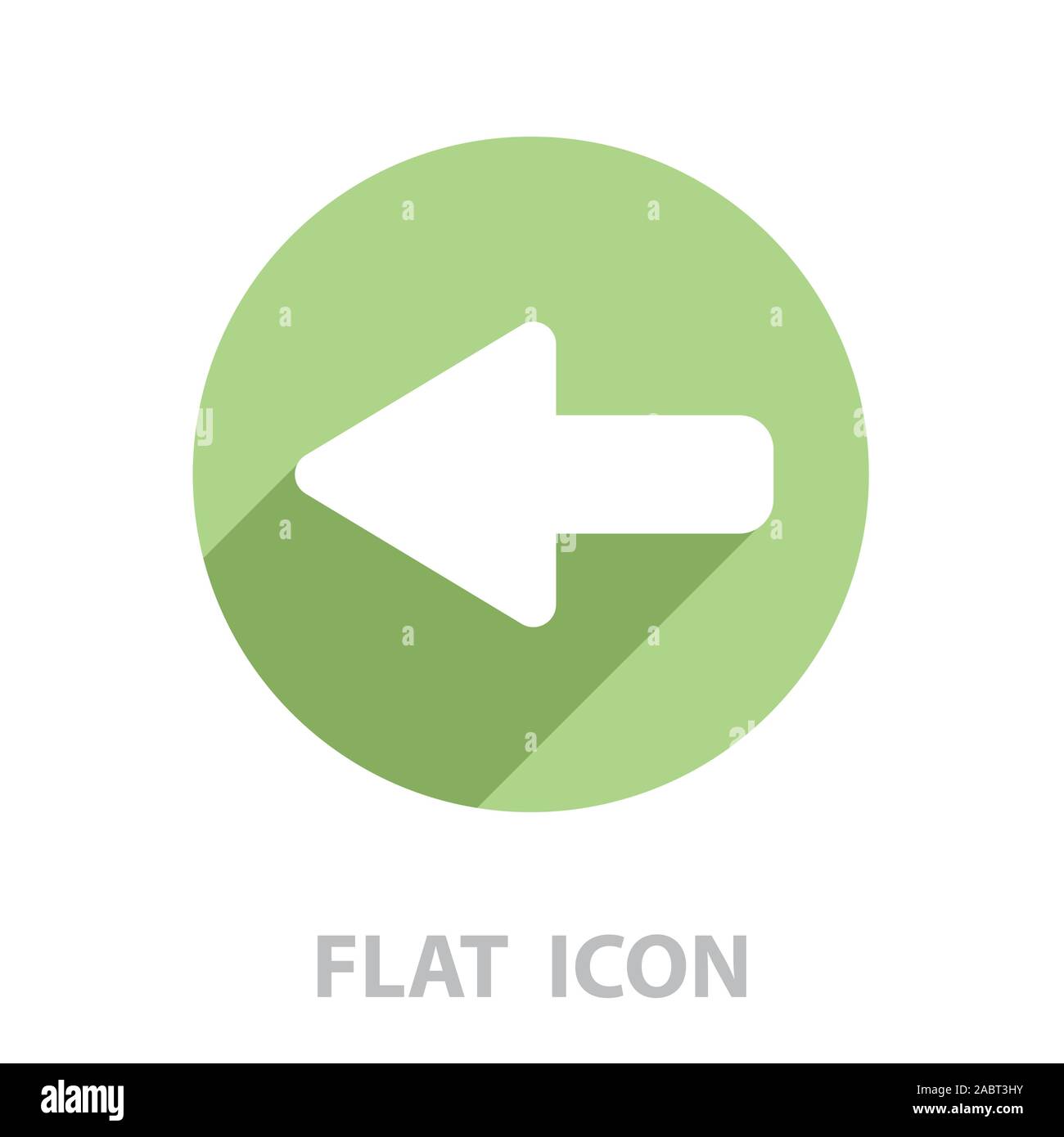 Arrow points to the left. vector illustration Stock Vector Image & Art ...